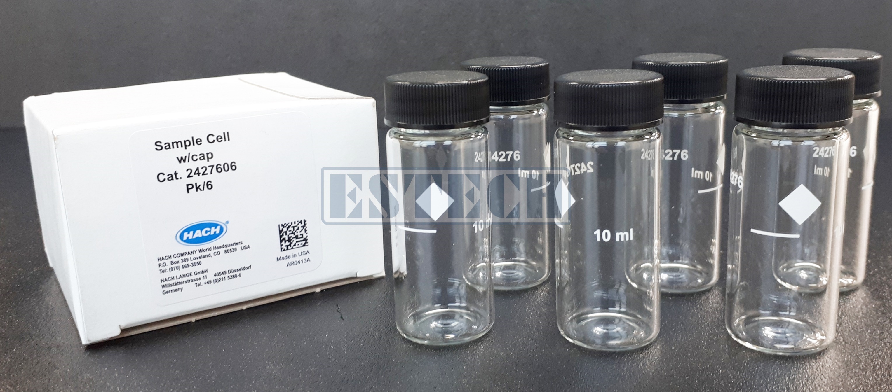 HACH 2427606 샘플셀 하크 24276-06 샘플병 HACH Sample Cell 1insch Round Glass ...