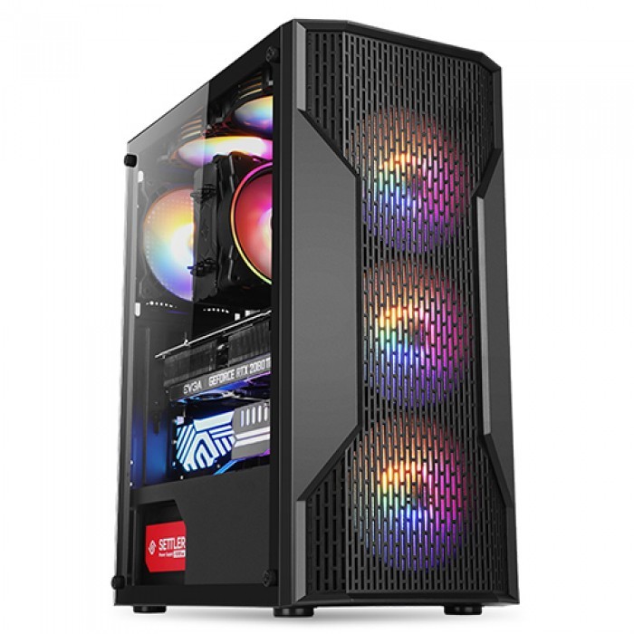 가성비 좋은 저렴한 조립식 컴퓨터 본체케이스 추천 ABKO NCORE 베놈 식스LED 강화유리 블랙 케이스 용의주도신 : 네이버 블로그