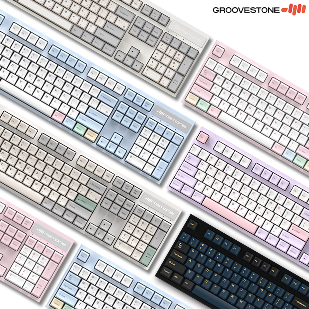 엠스톤 저소음 밀키축 키보드 gv10 퍼플러 선물받았어요 : 네이버 블로그